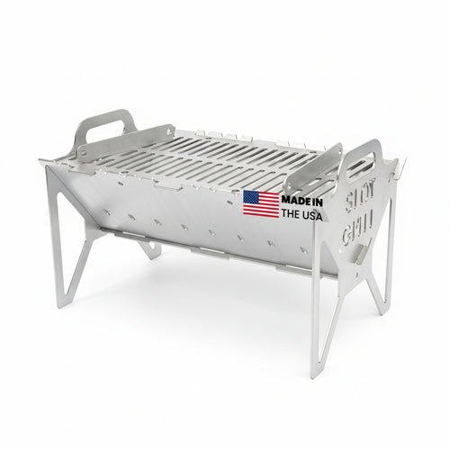 Collapsible Charcoal Grill | Heavy-Duty Steel BBQ – Slot Grill – Slot ...
