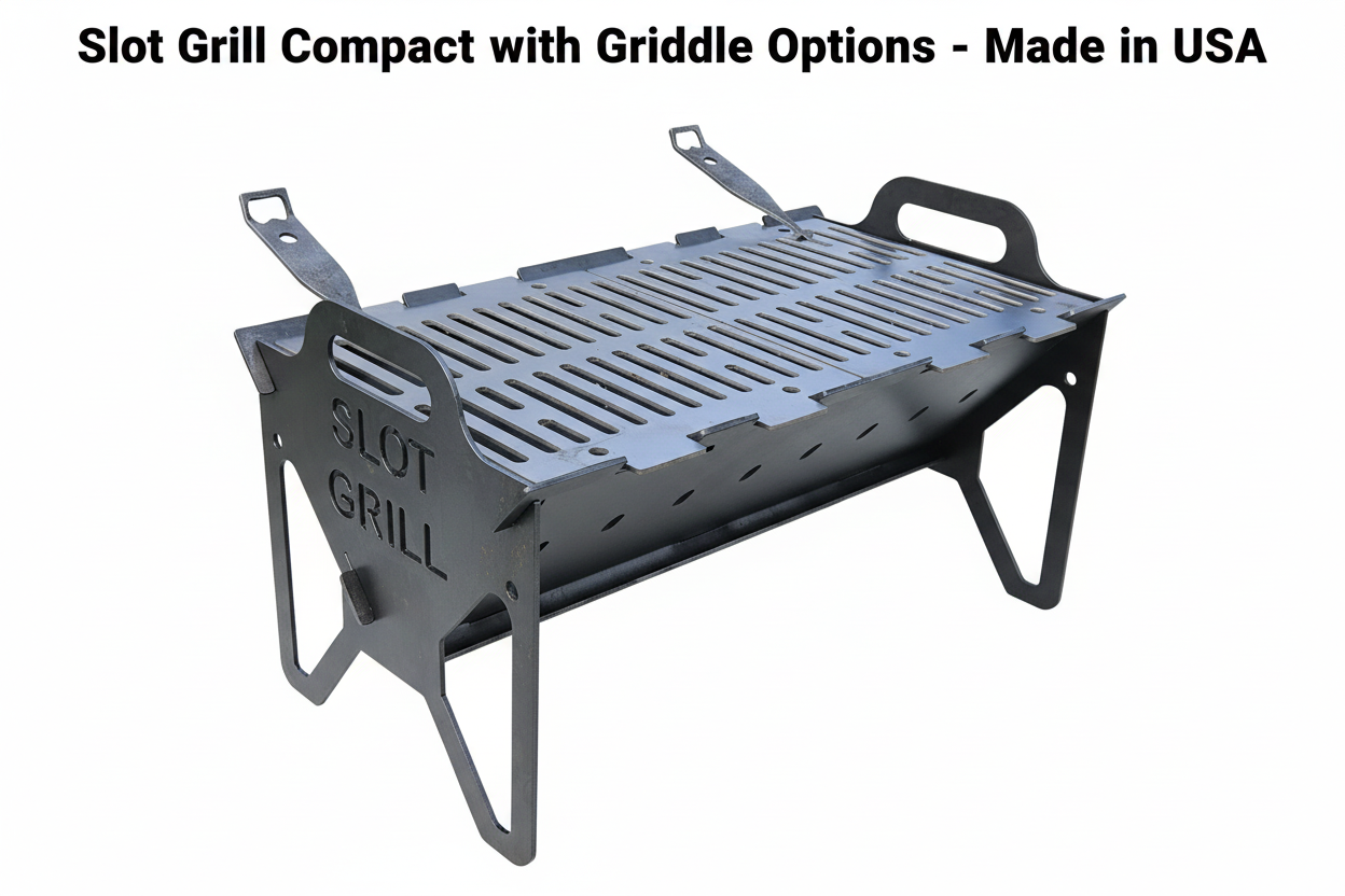 Collapsible Charcoal Grill | Heavy-Duty Steel BBQ – Slot Grill – Slot ...